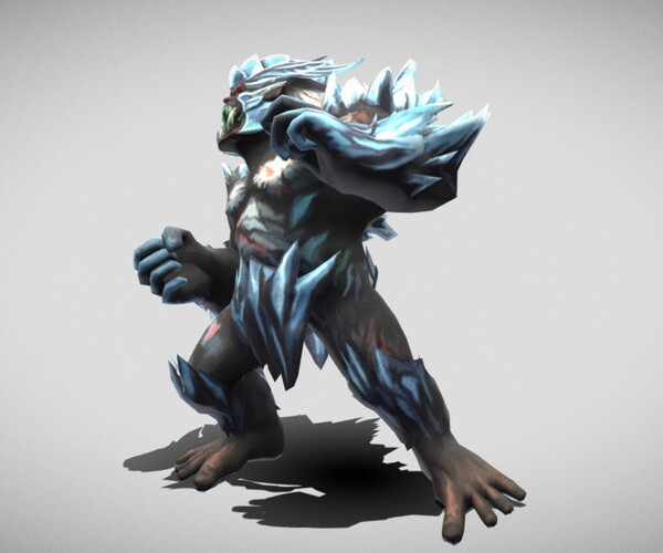 ArtStation - Dungeon Fantasy Monster - Beast of Ice | Game Assets