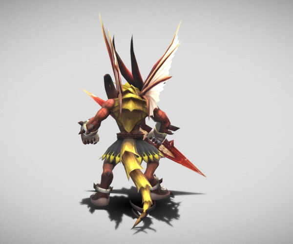 ArtStation - Dungeon Fantasy Monster - Noble Lizard Warrior 1 | Game Assets