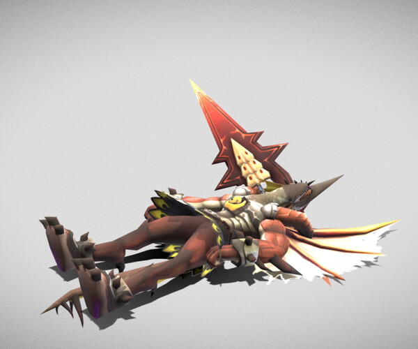 ArtStation - Dungeon Fantasy Monster - Noble Lizard Warrior 1 | Game Assets