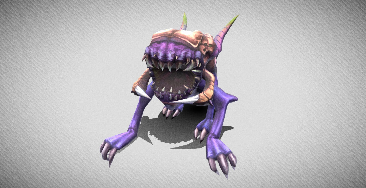 ArtStation - Dungeon Fantasy Monster - Mutant Lizard | Game Assets
