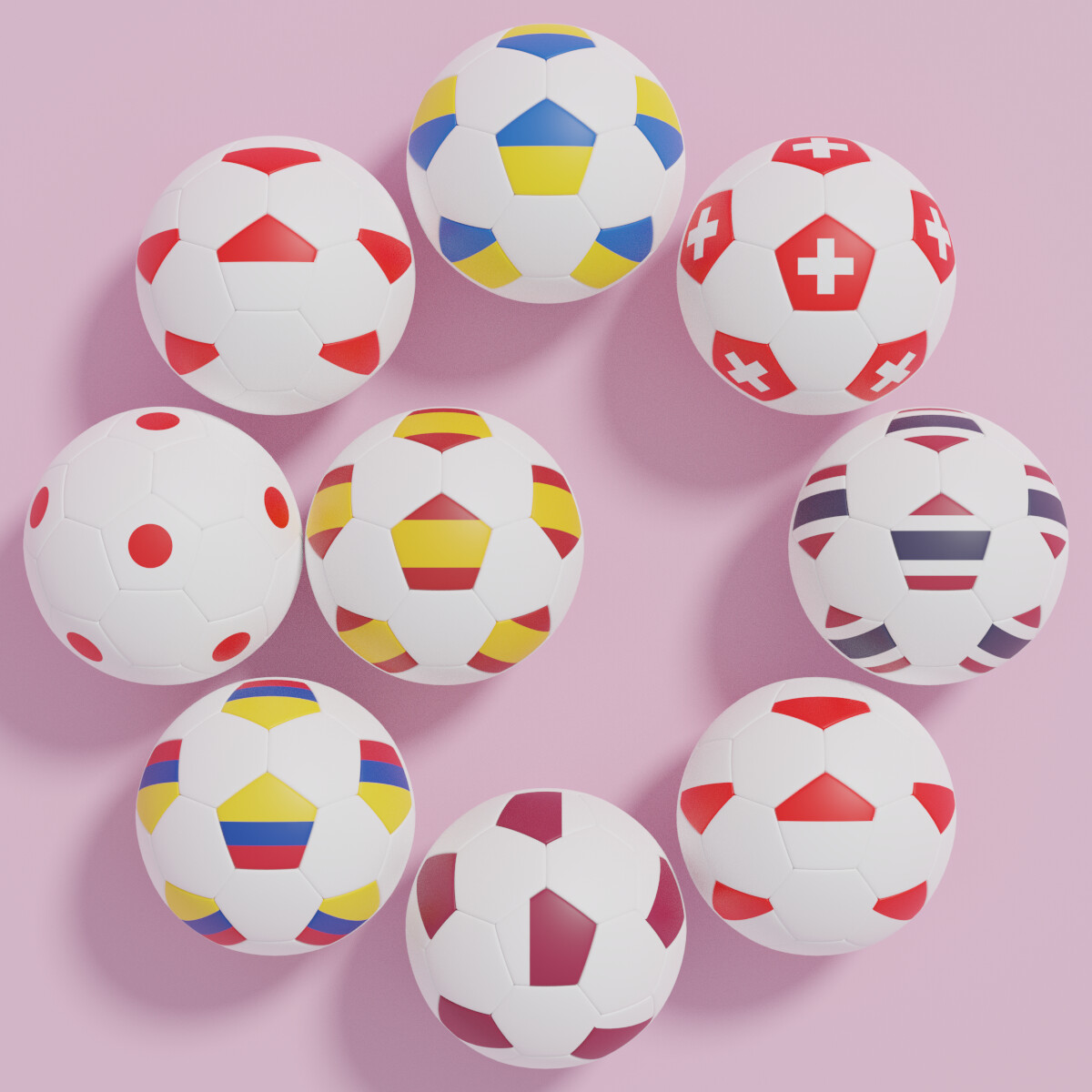 ArtStation - Flag Soccer Ball Collection 2 | Resources