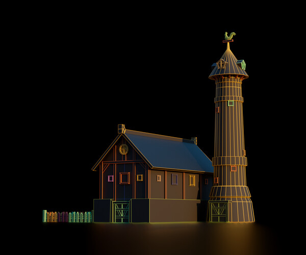 ArtStation - Stylized Barn Game Ready Asset | Game Assets