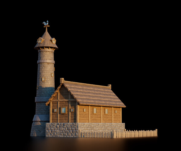 ArtStation - Stylized Barn Game Ready Asset | Game Assets