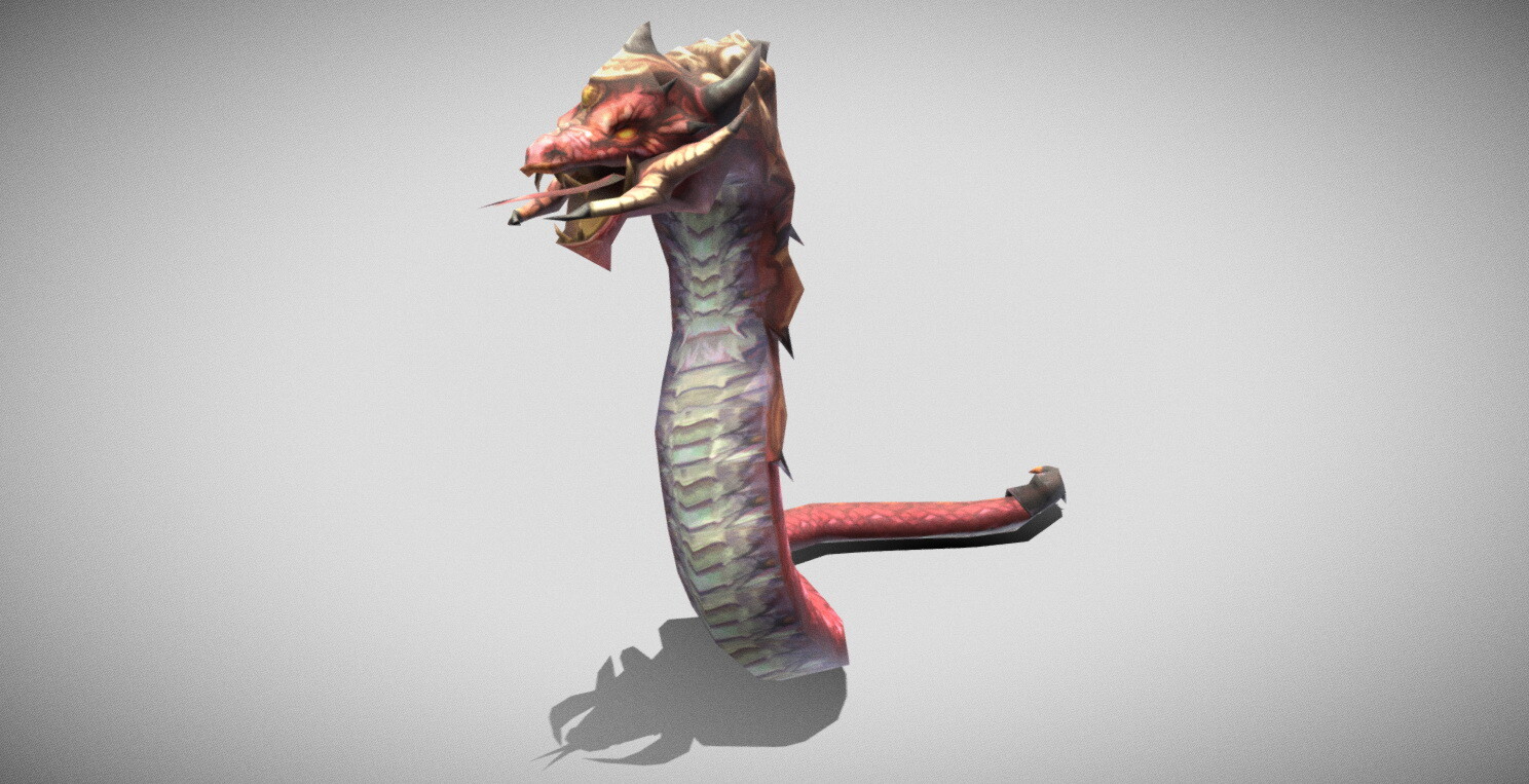 ArtStation - Dungeon Fantasy Monster - Serpent | Game Assets