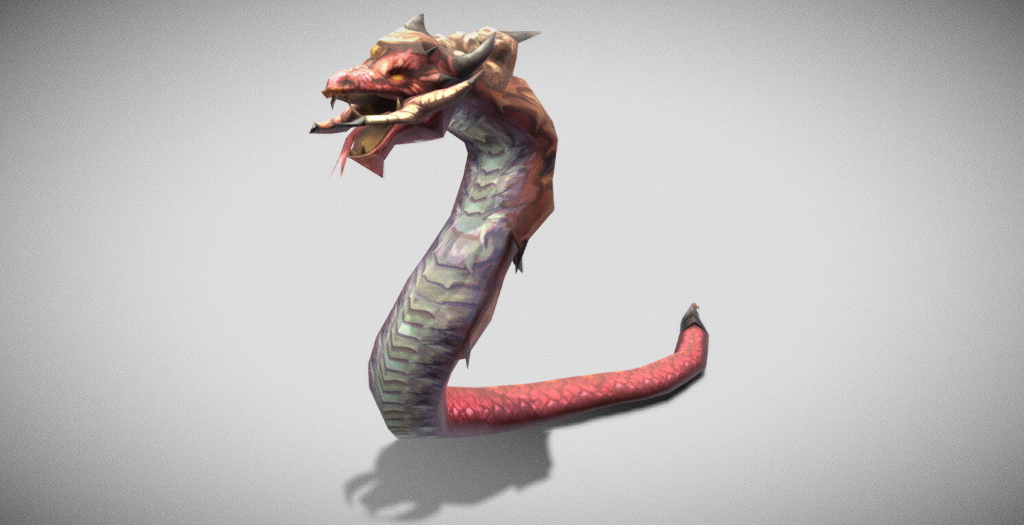 ArtStation - Dungeon Fantasy Monster - Serpent | Game Assets