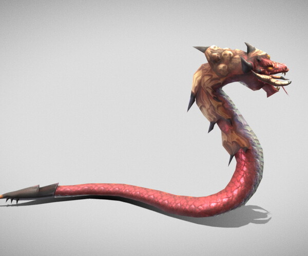 ArtStation - Dungeon Fantasy Monster - Serpent | Game Assets