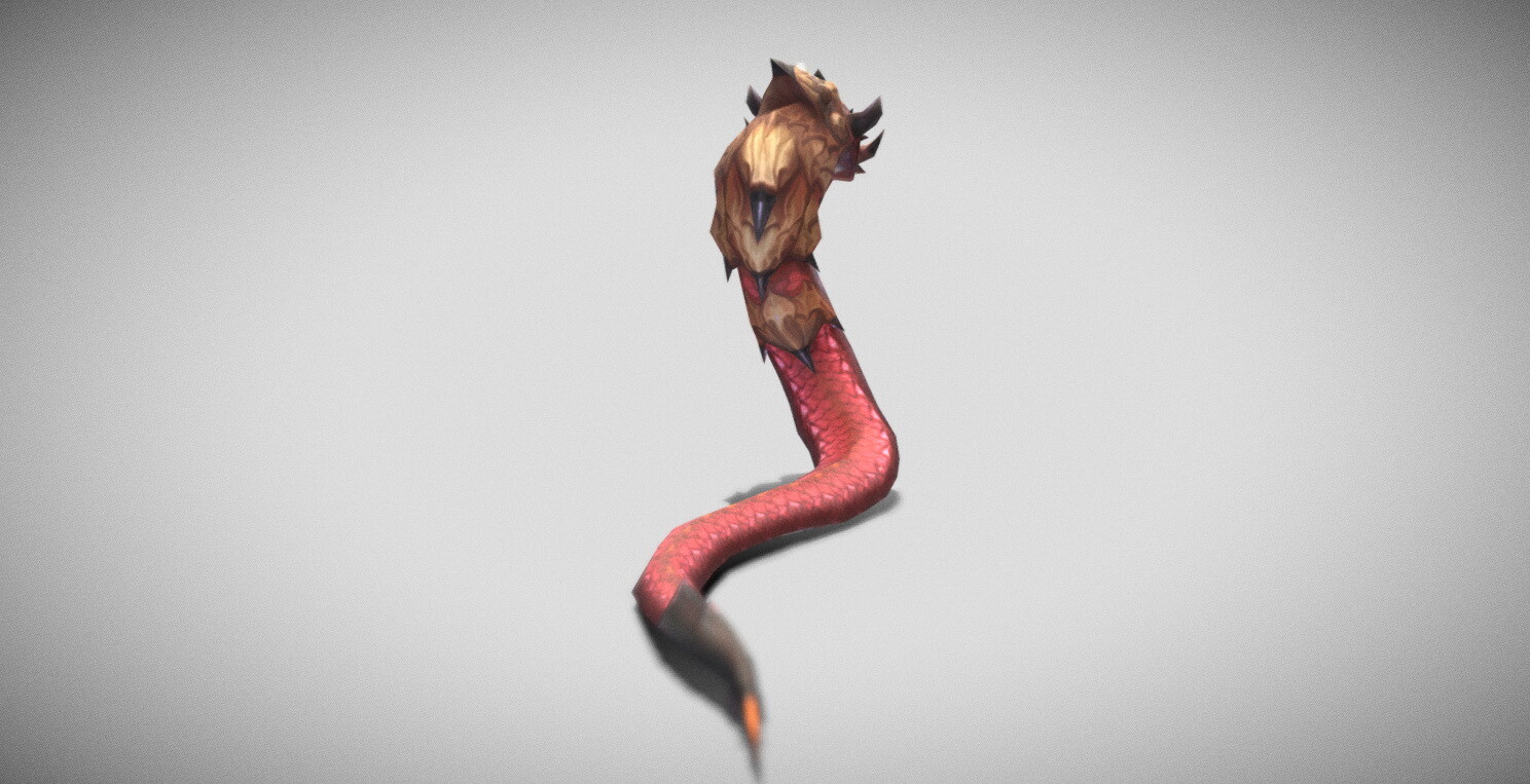 ArtStation - Dungeon Fantasy Monster - Serpent | Game Assets