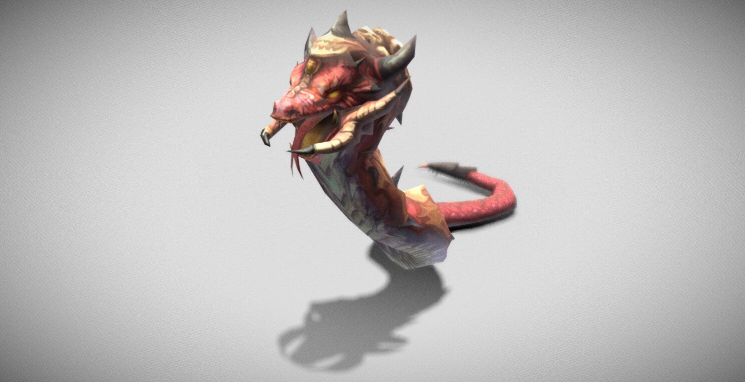 ArtStation - Dungeon Fantasy Monster - Serpent | Game Assets