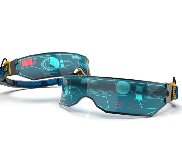 ArtStation - sci fi glasses 3D | Game Assets