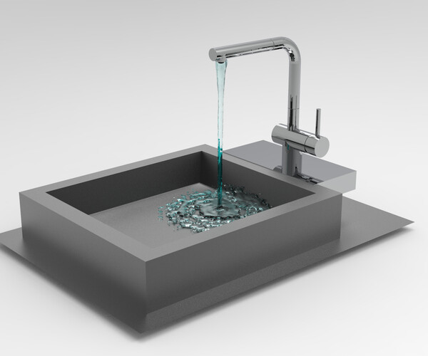 ArtStation - water simulation 3D (animated) | Game Assets