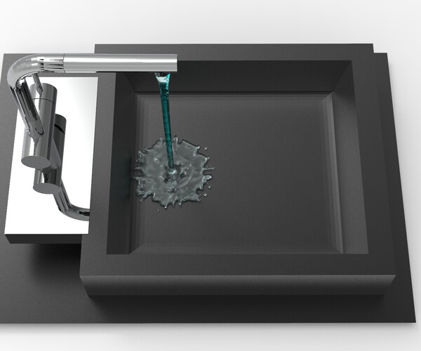 ArtStation - water simulation 3D (animated) | Game Assets