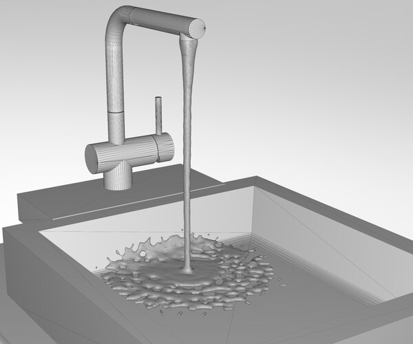 ArtStation - water simulation 3D (animated) | Game Assets