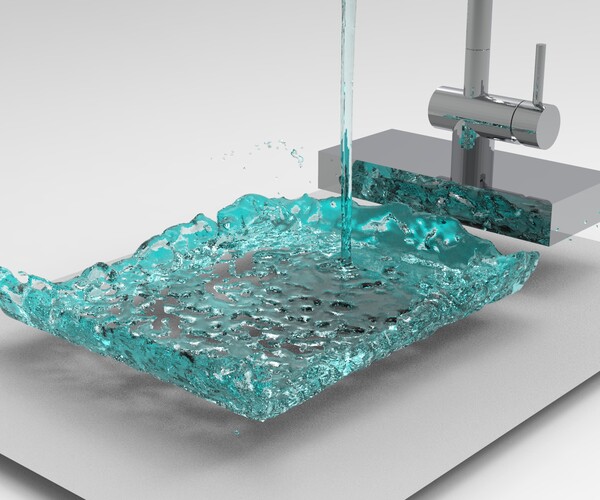 ArtStation - water simulation 3D (animated) | Game Assets