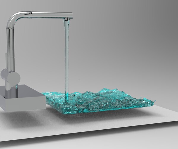 ArtStation - water simulation 3D (animated) | Game Assets