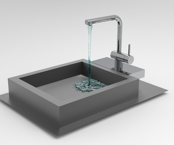 ArtStation - water simulation 3D (animated) | Game Assets