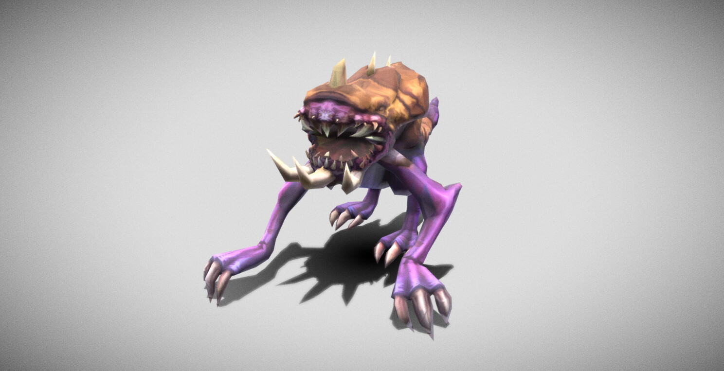 ArtStation - Dungeon Fantasy Monster - Twisted Mutant Lizard | Game Assets