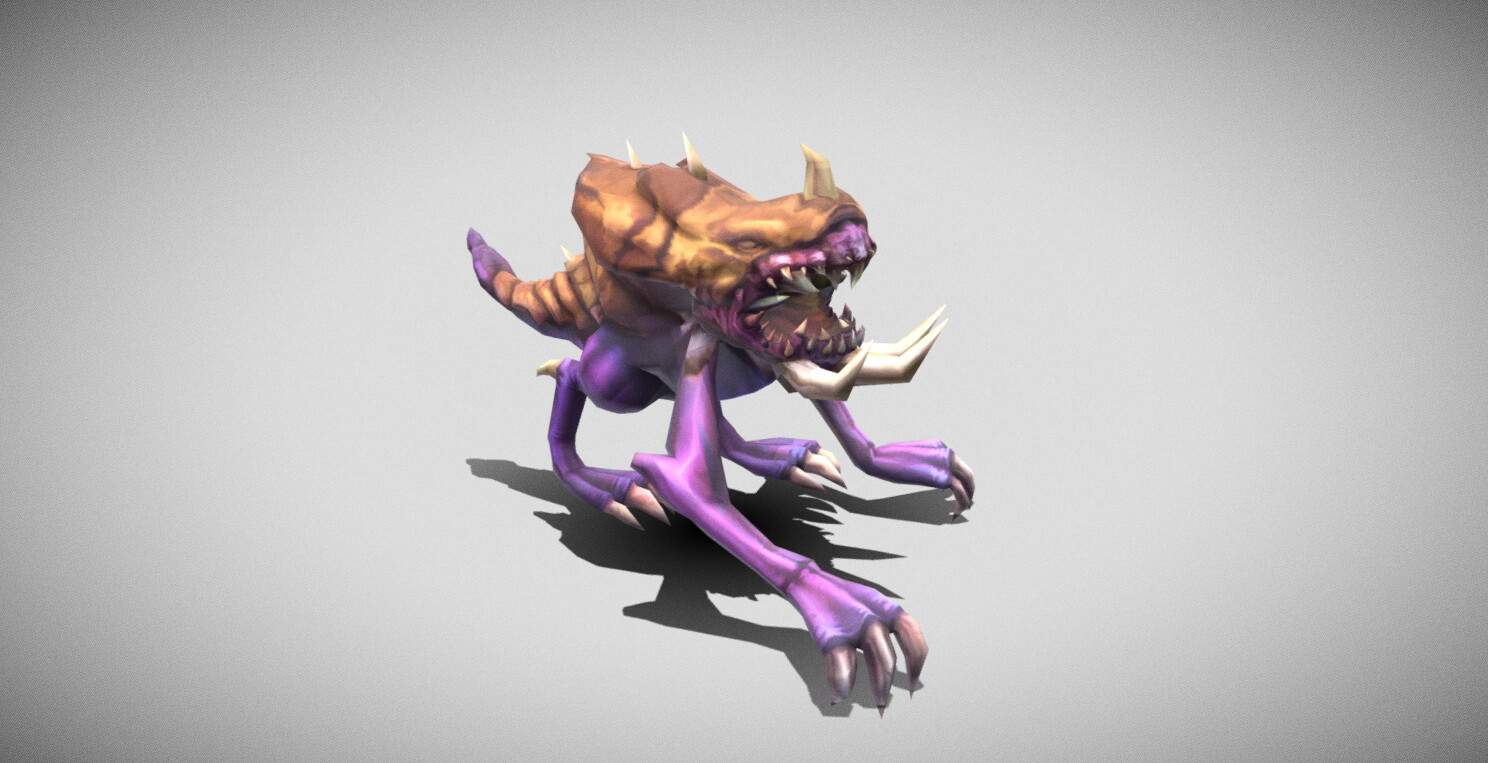 ArtStation - Dungeon Fantasy Monster - Twisted Mutant Lizard | Game Assets