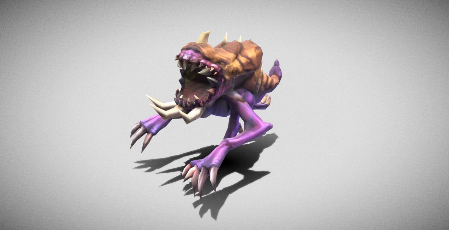 ArtStation - Dungeon Fantasy Monster - Twisted Mutant Lizard | Game Assets