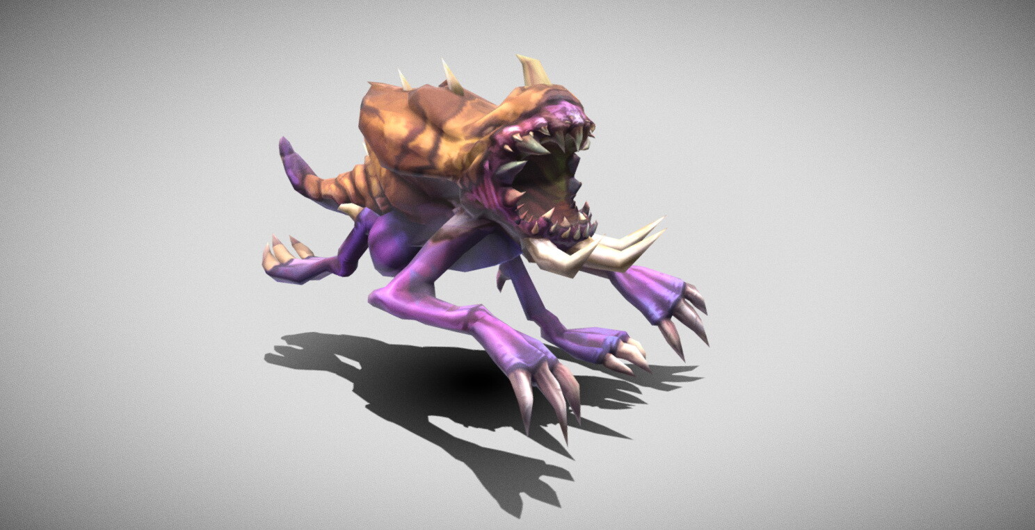 ArtStation - Dungeon Fantasy Monster - Twisted Mutant Lizard | Game Assets