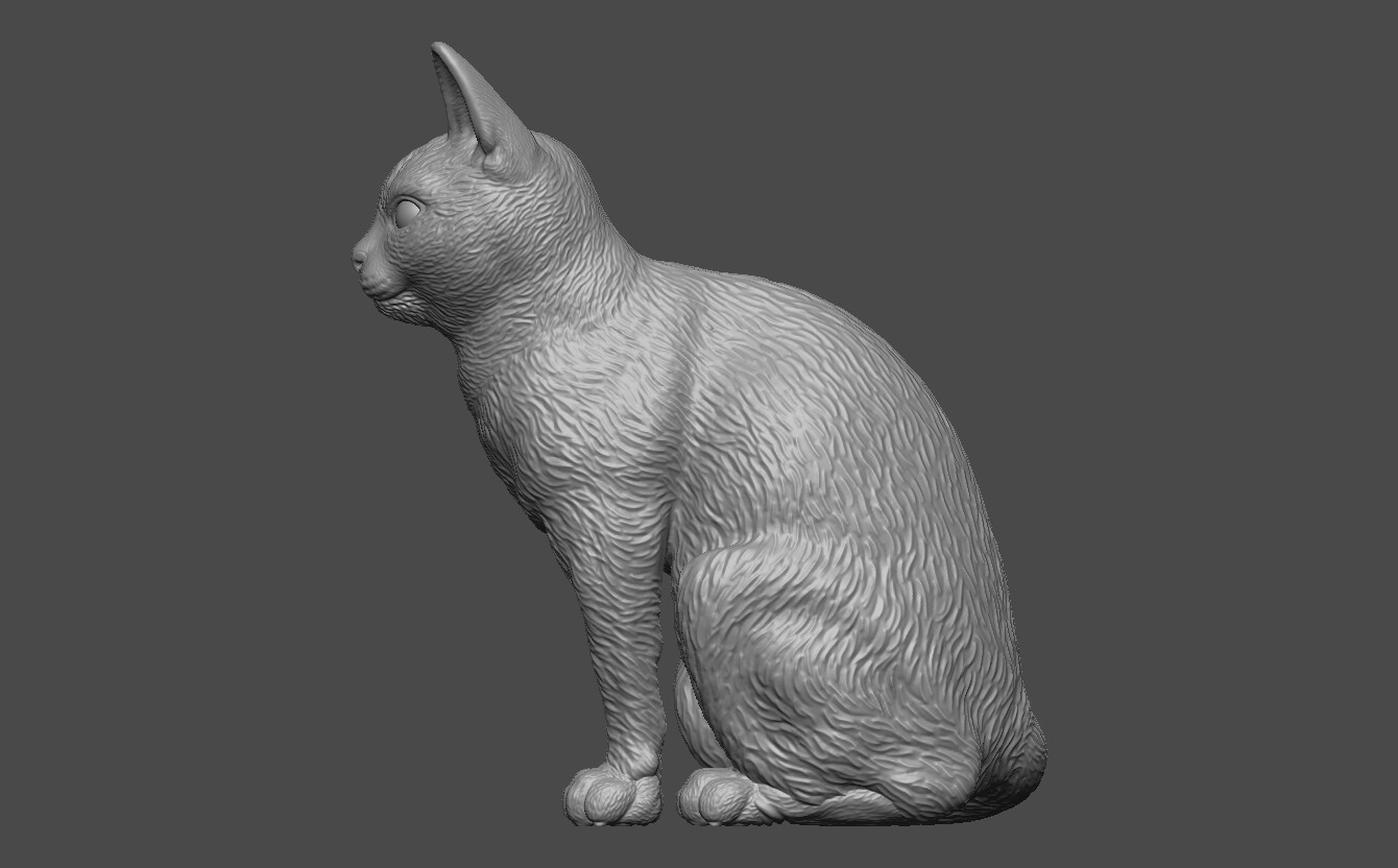 ArtStation - Cat for 3D Printing | Resources