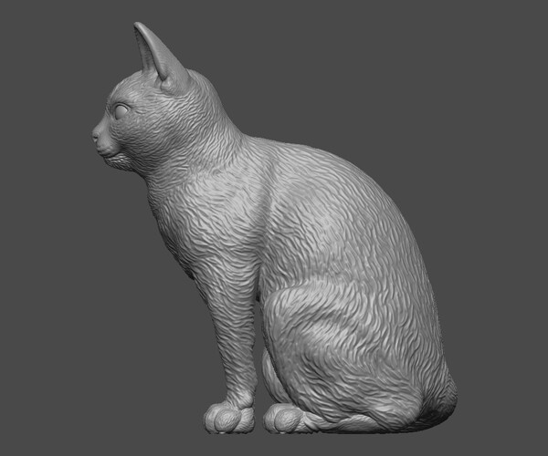 ArtStation - Cat for 3D Printing | Resources