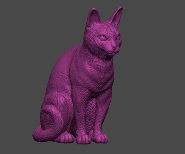 ArtStation - Cat for 3D Printing | Resources