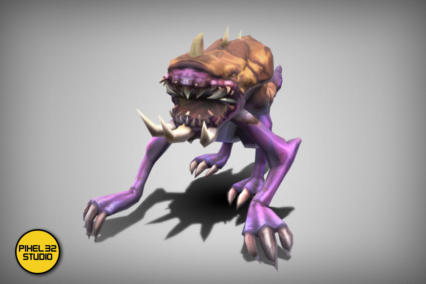 ArtStation - Dungeon Fantasy Monster - Twisted Mutant Lizard | Game Assets