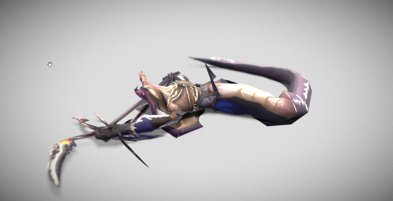 ArtStation - Dungeon Fantasy Monster - Double Sword Serpent | Game Assets