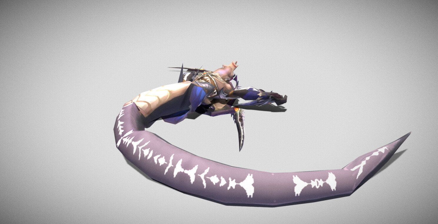 ArtStation - Dungeon Fantasy Monster - Double Sword Serpent | Game Assets