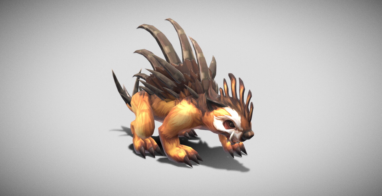 ArtStation - Dungeon Fantasy Monster - Hedgehog | Game Assets
