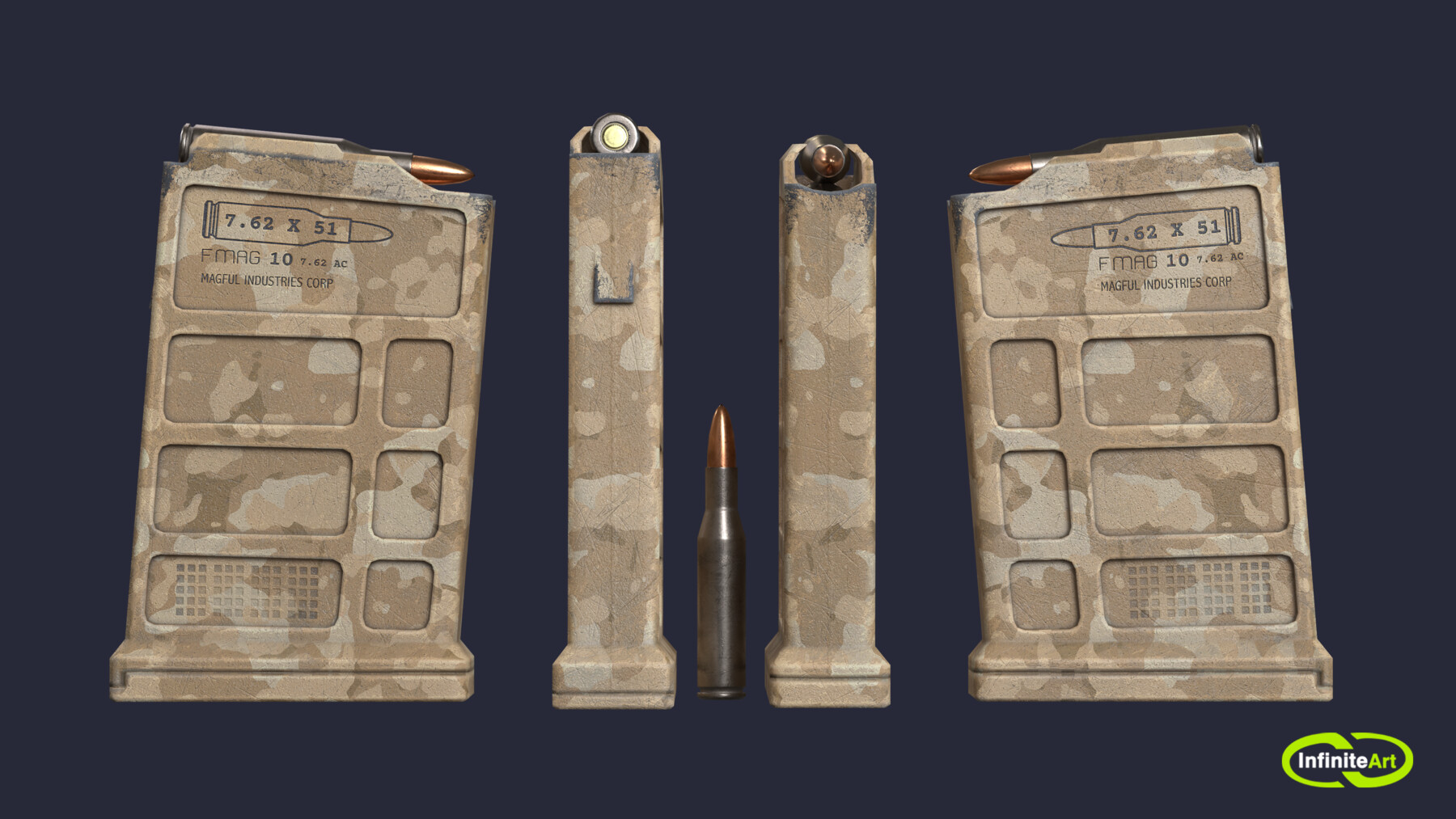 ArtStation - Gun Magazines _ Accessories | Game Assets