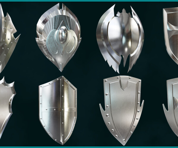 ArtStation - 55 Epic Shield Base Mesh - VOL 02 ( Game Ready ) | Game Assets