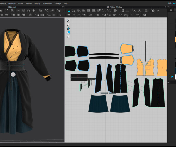 ArtStation - Anime Ourfit #2. Marvelous Designer / Clo 3D project +obj ...