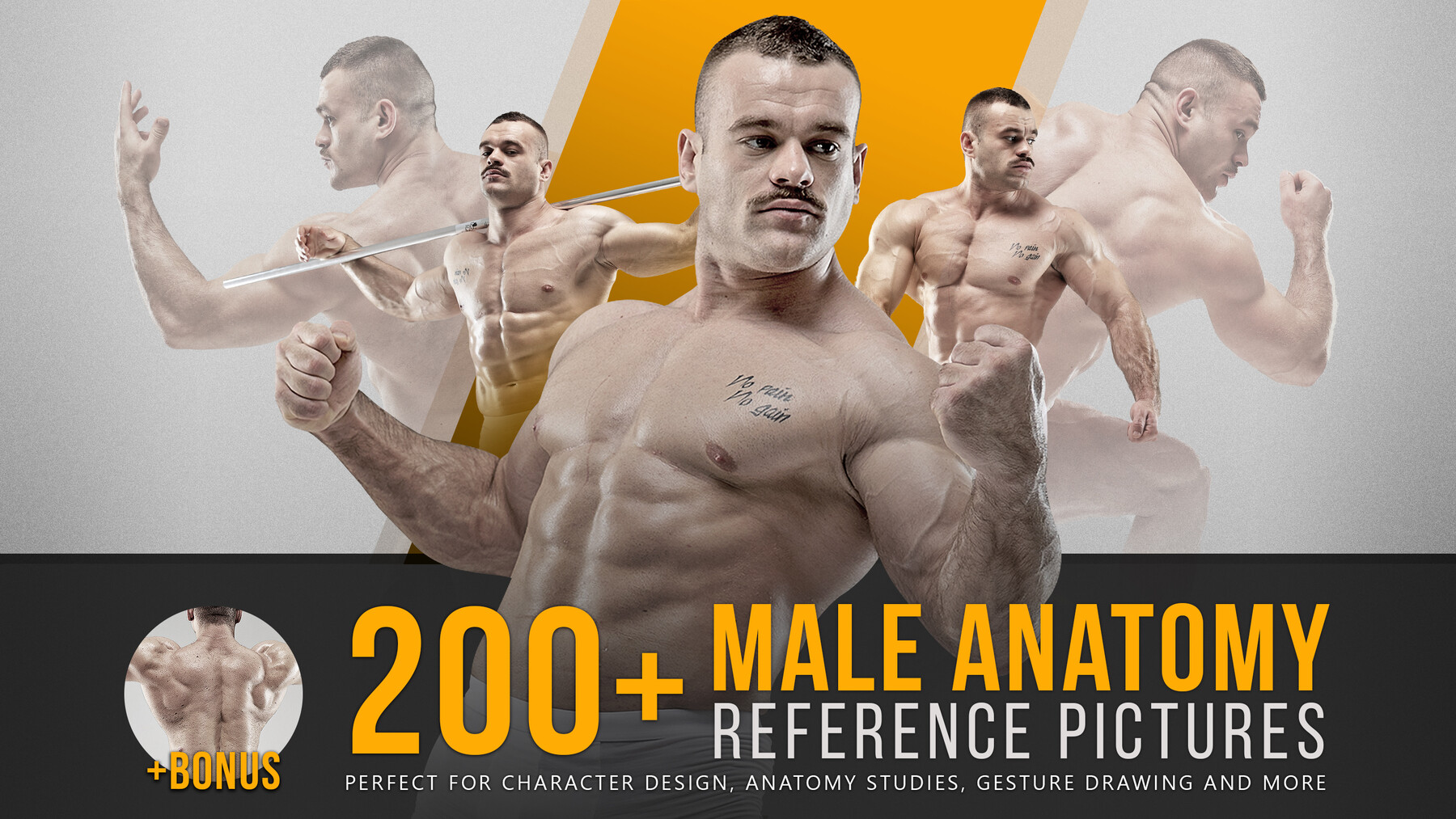 Grafit Studio - 200+ Male Anatomy Reference Pictures