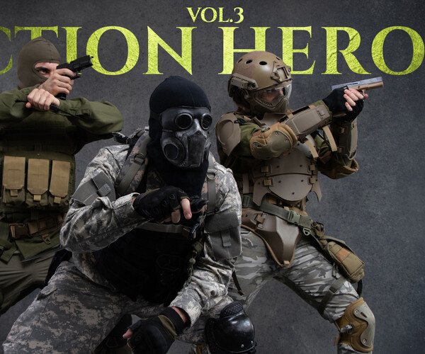 ArtStation - Action Heroes vol. 3 - Reference Photo Photo Pack for ...