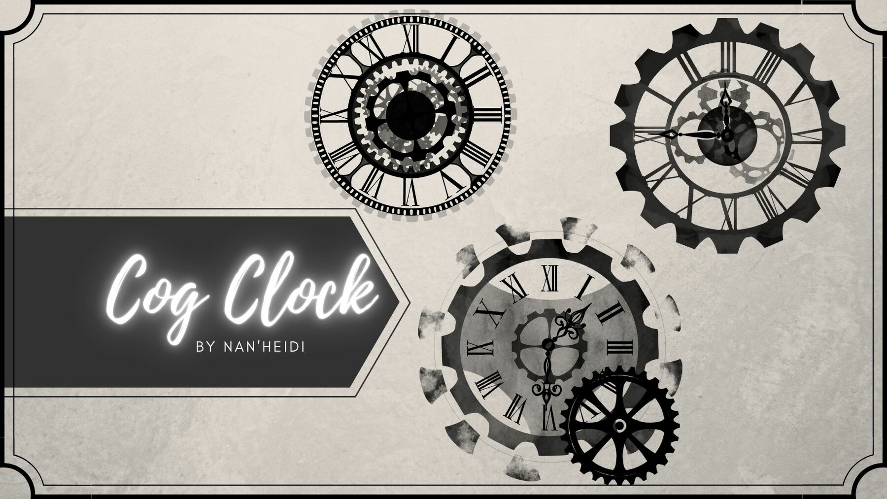 ArtStation - Cog Clock_By Nan'Heidi | Artworks