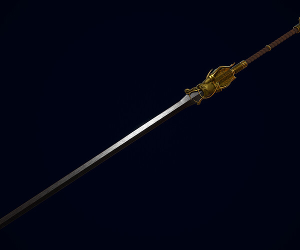 ArtStation - Golden Dragon Sword | Game Assets