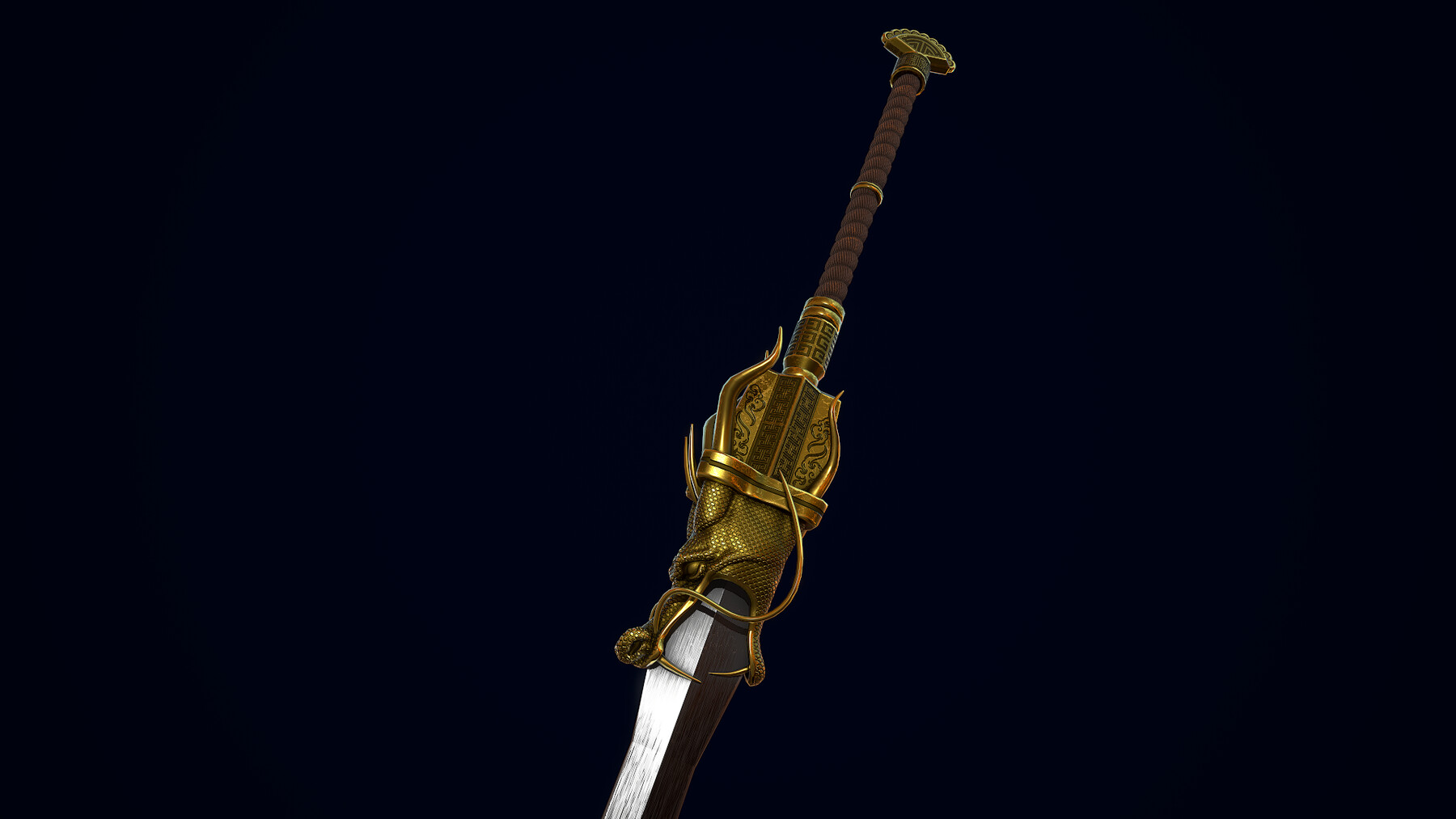 ArtStation - Golden Dragon Sword | Game Assets