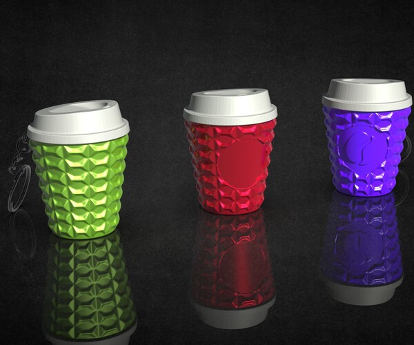 ArtStation - 3D model Coffee Keychain Tumbler [2] STL File for 3D ...