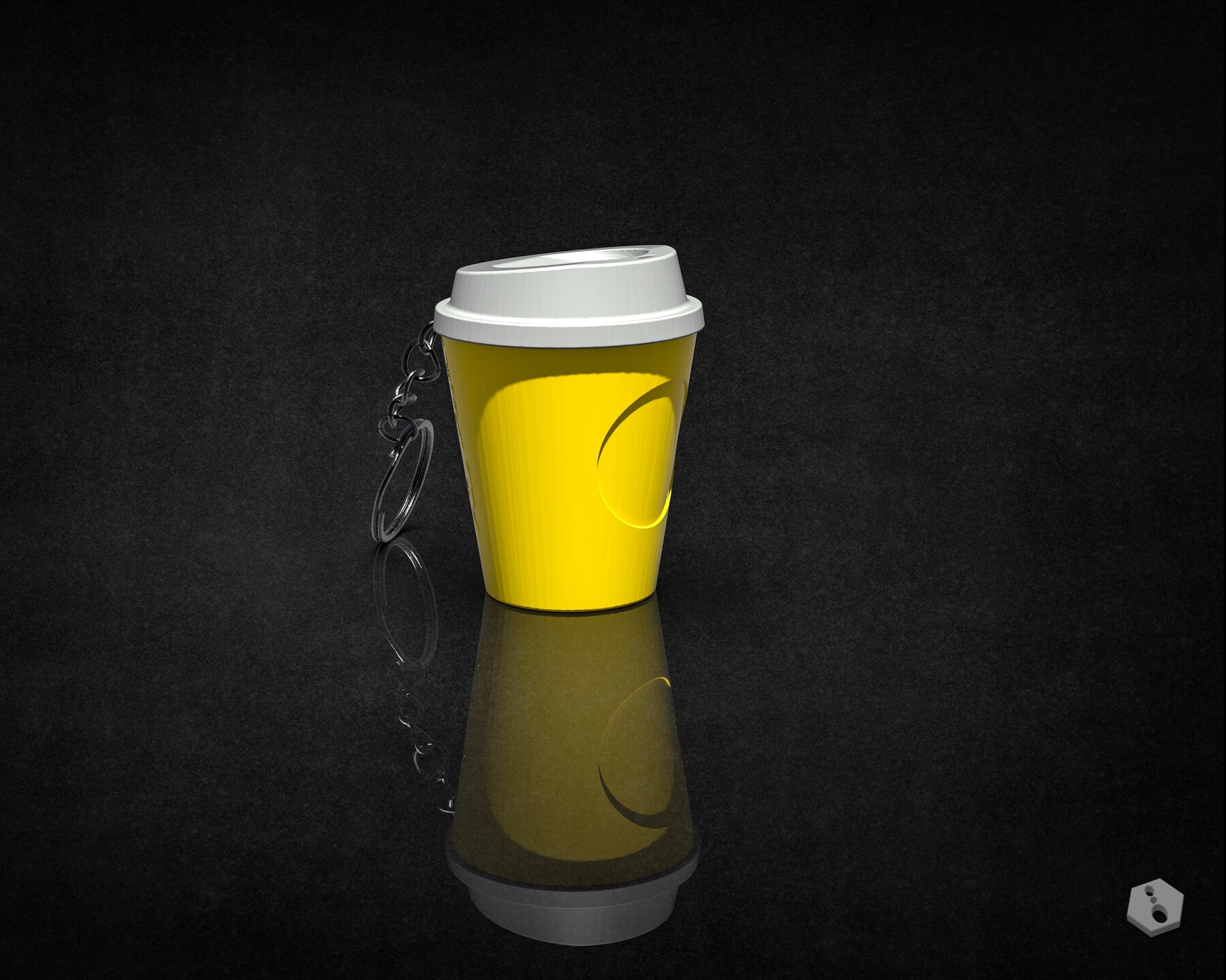 Artur Sardlishvili - 3D model Coffee Cup Keychain [4] STL File for 3D ...