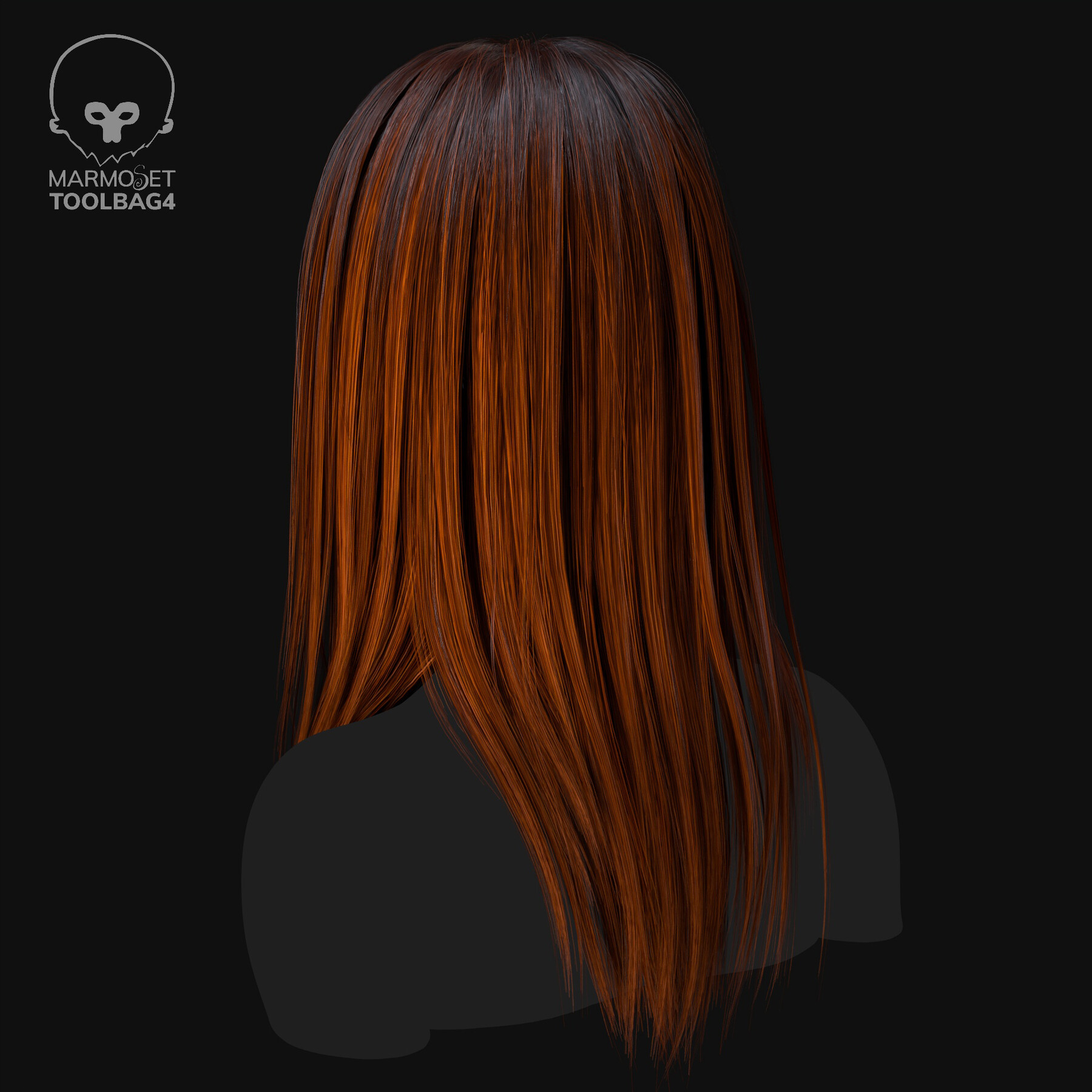 ArtStation - Game-ready Hairstyle №6 Hair-cards Low-poly / Game-ready ...