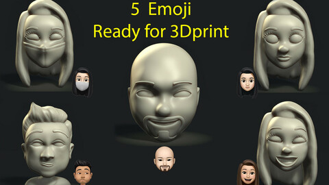ArtStation - Emoji 3D models | Resources