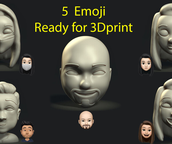 ArtStation - Emoji 3D models | Resources