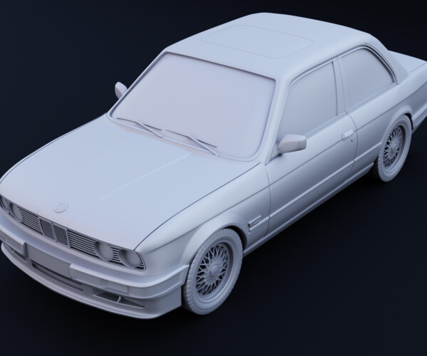 ArtStation - 2-door BMW E30 stl for 3D printing | Resources
