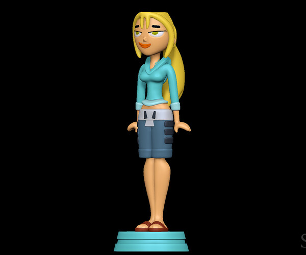 ArtStation - Bridgette - Total Drama 3D print model | Resources