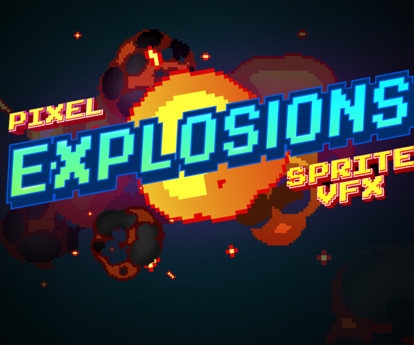 ArtStation - Pixel explosions sprite effects pack | Game Assets