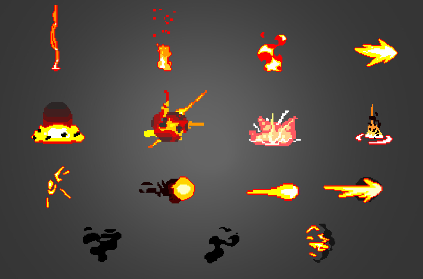 ArtStation - 15 Pixel Sprite effects | Game Assets