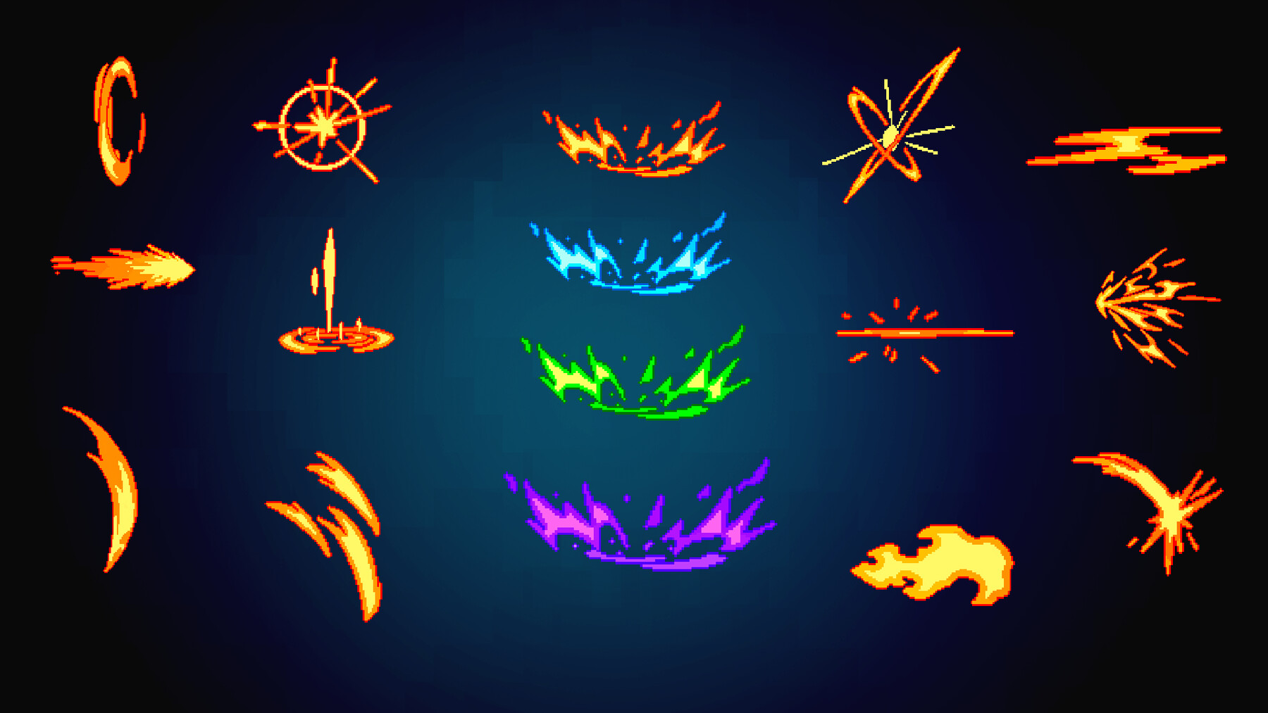 ArtStation - Pixel Sprite Effects pack | Game Assets