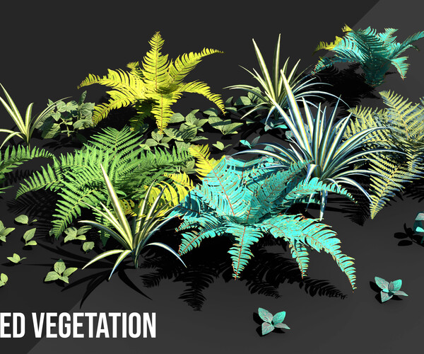 ArtStation - Colorized Vegetation | Game Assets