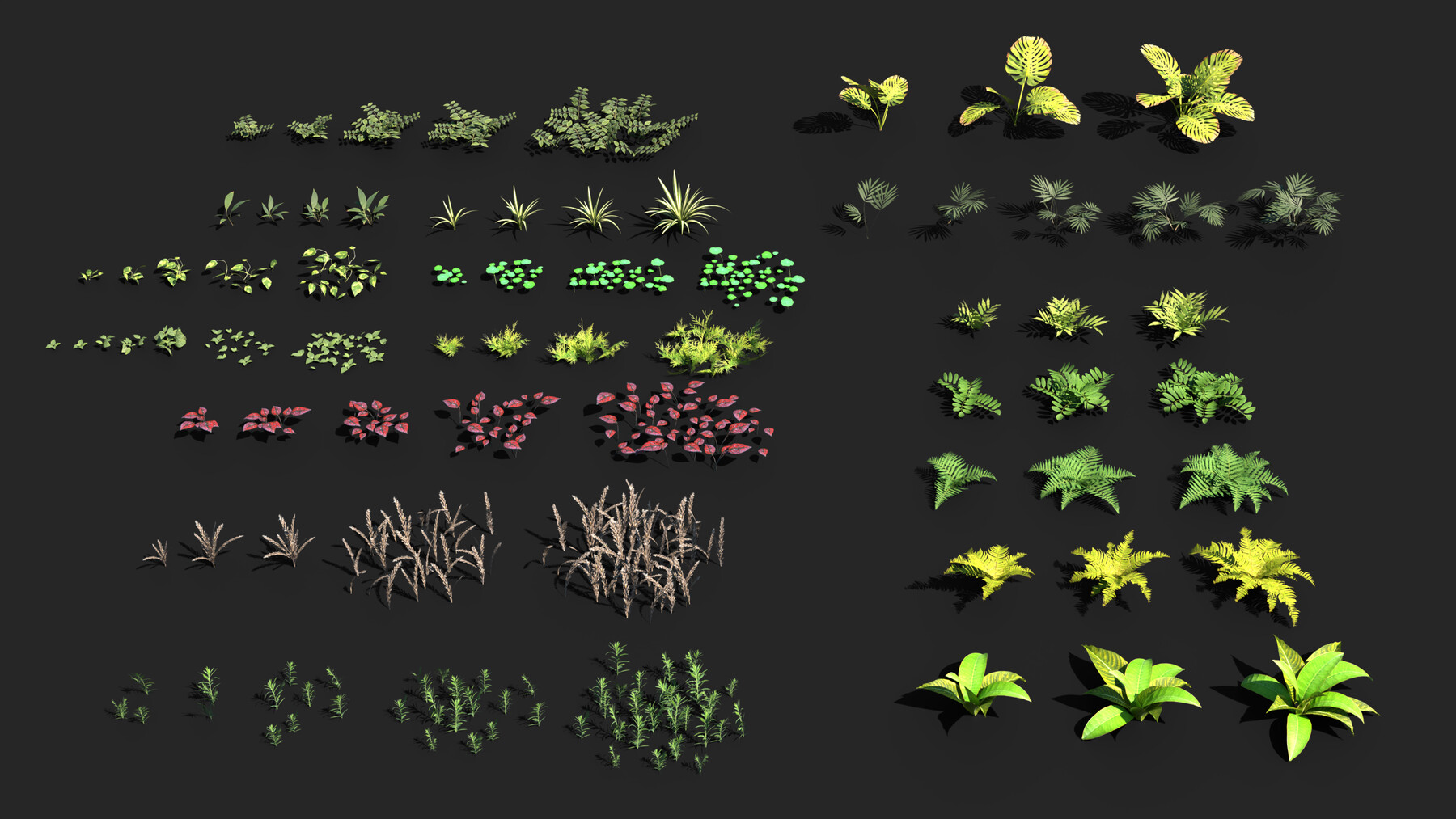 ArtStation - Colorized Vegetation | Game Assets